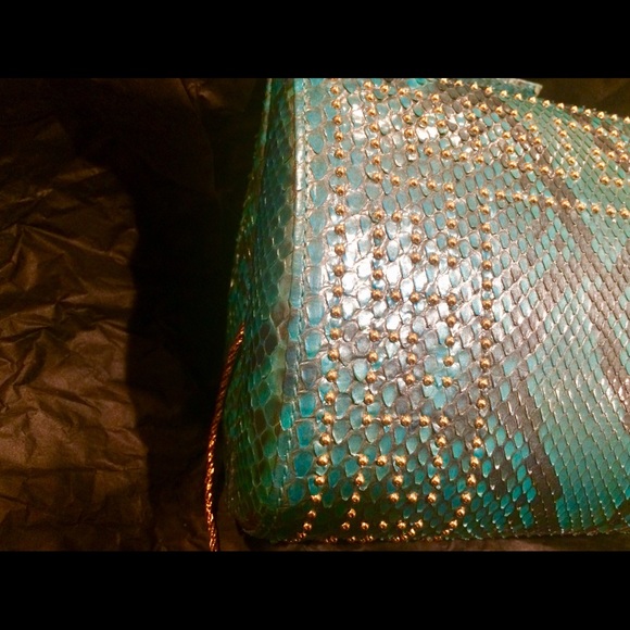Versace | Bags | Gianni Versace Embellished Python Clutch Bag | Poshmark